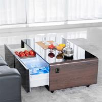 China Modern Design Style Smart Coffee Table with Small Refrigerator and Music Player 75W for sale