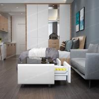 China Living Room Furniture Modern Smart Refrigerator Sofa with Dual Speakers and USB Chargers for sale