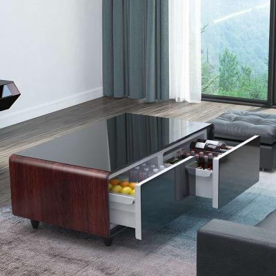 China Smart Furniture Refrigerator Table with Intelligent Refrigerator and USB Installation for sale