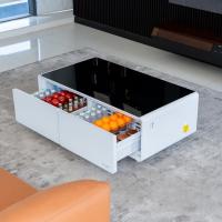 China Hotel Bedroom Furniture Modern Coffee Table with Built-in Refrigerator Freezer Drawer for sale
