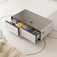China Elegant Home Furniture Multifunctional Coffee Table with Smart Furniture Refrigerator for sale