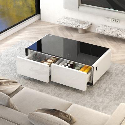 China Tempered Glass Mini Freezer Fridge Coffee Table The Perfect Addition to Your Modern Home for sale