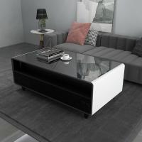 China Living Room Furniture Waterproof Smart Coffee Table with Wireless Charging and Music Speaker for sale