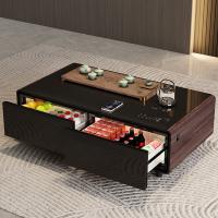 China Living Room Furniture Multifunctional Fridge Table with Teapot and Wireless Charging for sale