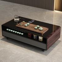 China Living Room Furniture Multifunctional Fridge Table with Teapot and Wireless Charging for sale