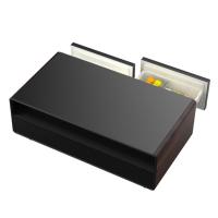 China Wireless Charging Tempered Glass Table with Dual Refrigerator Drawers LED Light 220V 60W for sale