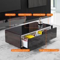 China Living Room Furniture Multifunctional Fridge Table with Teapot and Wireless Charging for sale