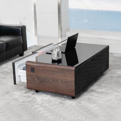 China 2024 Party Dedicated Coffee Table with Intelligent Refrigerator and Wireless Charging for sale