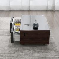 China 2024 Party Dedicated Coffee Table with Intelligent Refrigerator and Wireless Charging for sale