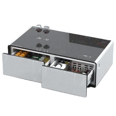 China 1357*732*503mm Packing Size Modern Tea Table with Wireless Charging and Refrigerator for sale