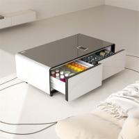 China USB Installation Customized Metal Wireless Charger Coffee Table with Storage Function for sale