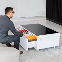China Smart Refrigerator Wooden Modern Top Coffee Table for Customized Living House Furniture for sale