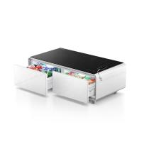 China Modern Living Furniture Voltage 110-240V Coffee Table with Cooling Drawer and LED Light for sale