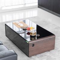 China USB Charging Double Door Smart Coffee Table Refrigerator for Bedroom and Living Room Furniture for sale