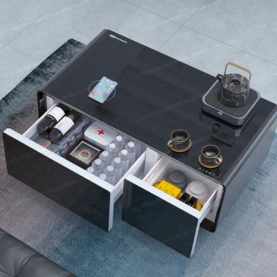 China Modern Design PRIMST Smart Coffee Table with Built-in Beer Beverage Refrigerator for sale