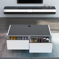 China Home Living Room Smart Furniture Music Coffee Table with Built-in Wine Cooler Drawer for sale