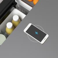 China Home Furniture Frost-Free Mini Fridge with Wireless Charger and Silent Small Fridge for sale