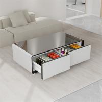 China Home Furniture Coffee Table with Built-in Refrigerator and USB Type C Charging Ports for sale