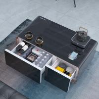 China Living Room Furniture Smart Tables with Two Drawers Wireless Charging and USB Ports for sale