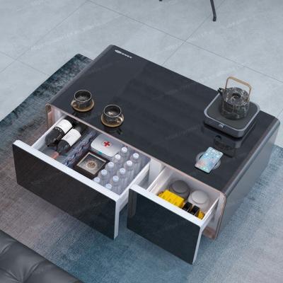 China Living Room Furniture Smart Tables with Two Drawers Wireless Charging and USB Ports for sale