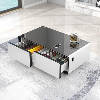 China Smart Furniture for Home and Office Touch Screen Music Speaker and Small Refrigerator 220V for sale