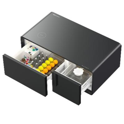 China 2024 Smart Mini Table with Fridge Drawer The Perfect Addition to Your Restaurant for sale