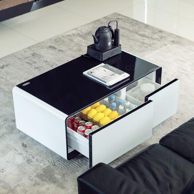 China Modern Style Multifunctional Nordic Luxury Side Table Wireless Charging and Boiling Water for sale