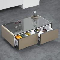 China Wine Cabinet Smart Coffee Table Silk Screen Printing and Wireless Charging Included for sale