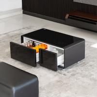 China Smart Furniture Design Multifunctional Refrigerator and Coffee Table with 2 Drawers for sale