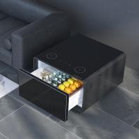 China Living Room Furniture Smart Mini Fridge Coffee Table with USB Charge and Music Player for sale