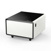 China Power Consumption 0.32KWh/24h Smart Coffee Table with Touch Screen Operation and Fridge for sale