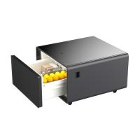 China Wireless Charging Tabletop Refrigerator for Makeup and Beauty Essentials in Black for sale
