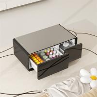 China Living Room Furniture Shipped Tempered Glass Smart Refrigerator for Modern Homes for sale