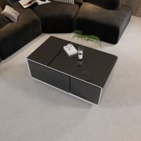 China 2024 Frozen Smart Coffee Table with Built-in Refrigerator and Tempered Glass Top for sale