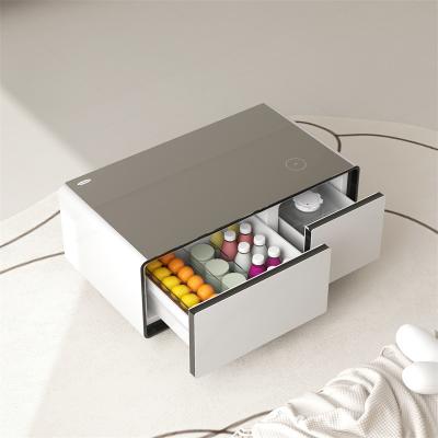 China Smart Refrigerator Tea Table Multifunctional with Wireless Charging and Music Player for sale