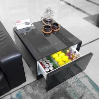 China Smart Coffee Table Red Wine Cooler Refrigerator with 3D Printing Glass Door Furniture for sale