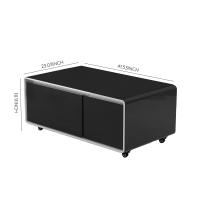 China 2024 Frozen Smart Coffee Table with Built-in Refrigerator and Tempered Glass Top for sale