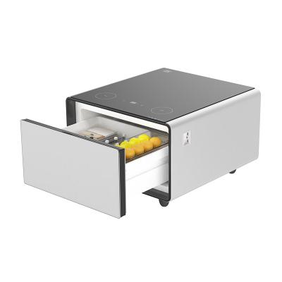 China Entertaining Speaker Smart Furniture Modern Luxury Beer Bar Table with Cooling Drawer for sale