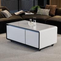 China Hotel Function Smart Bedside Coffee Table with USB Wireless Charging and Modern Fridge for sale