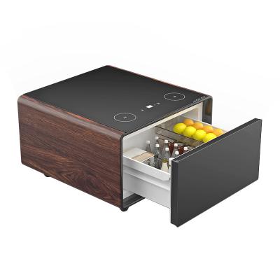 China 110-240V Metal Mini Coffee Table Refrigerator with Wireless Charge and Smart Features for sale