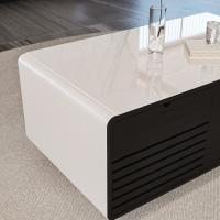 China Hotel Function Smart Bedside Coffee Table with USB Wireless Charging and Modern Fridge for sale