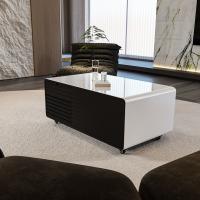 China Smart Furniture Coffee Table with Silk Screen Printing Logo and 2 Refrigerator Drawers for sale