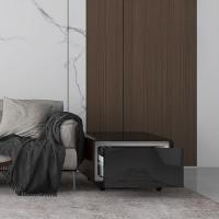 China Modern Coffee Table with Refrigerator Mini Fridge Bar Wireless Charging Speaker Side Table for sale