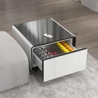 China Modern Refrigerator Living Room Table with Built-in Fridge and Wireless Charging for sale