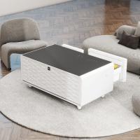 China 110-220V Smart Coffee Table with 2 Refrigerator Drawers and USB Ports Smart Furniture for sale
