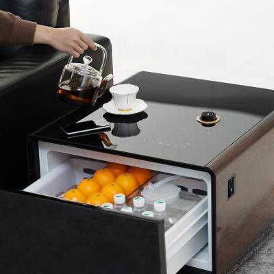 China Home Furniture Mini Coffee Table with Cooling Drawer and Wireless Charging Capability for sale