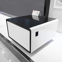 China Modern Design 2024 Smart Coffee Table with Refrigerator Storage and Touchscreen LED Light for sale