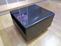 China Small Home Office Furniture Modern Smart Coffee Table with Table Fridge and LED Light for sale