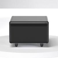 China Wireless Charging Home Coffee Table 65L Model with Fridge and Portable Smart Speaker for sale