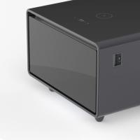 China Modern Touch Screen Coffee Table with Built-in Refrigerator and Wireless Charger for sale